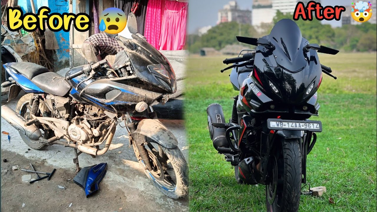 bajaj pulsar 220 full body restoration | Full Bike Modify Kar Diya 🤯 ...