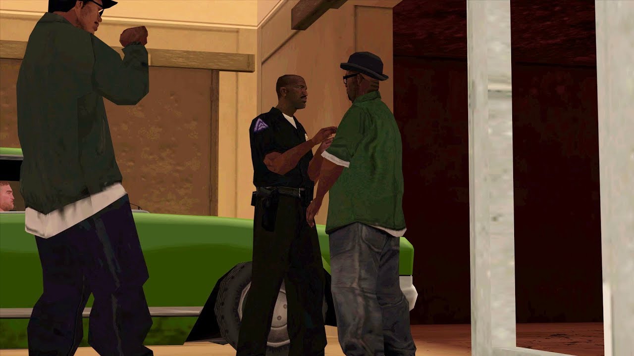 San Andreas Cutscenes - The Green Sabre - YouTube