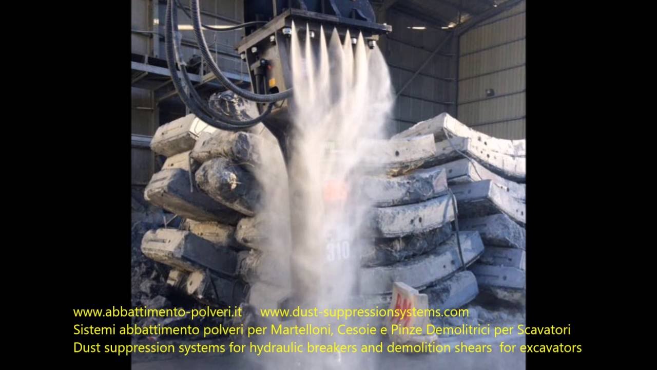 Dust Suppression systems for HYDRAULIC BREAKERS and DEMOLITION SHEARS ...