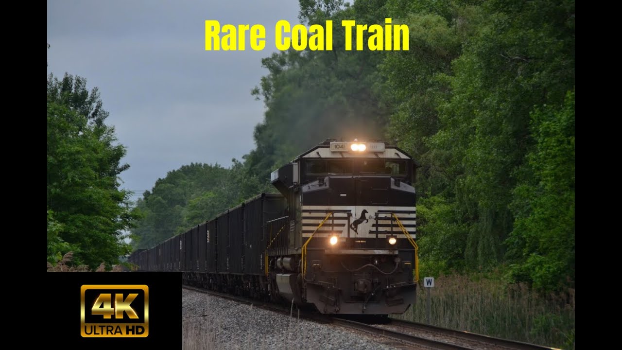 RARE NS Coal Train 799 in Mentor Ohio - YouTube