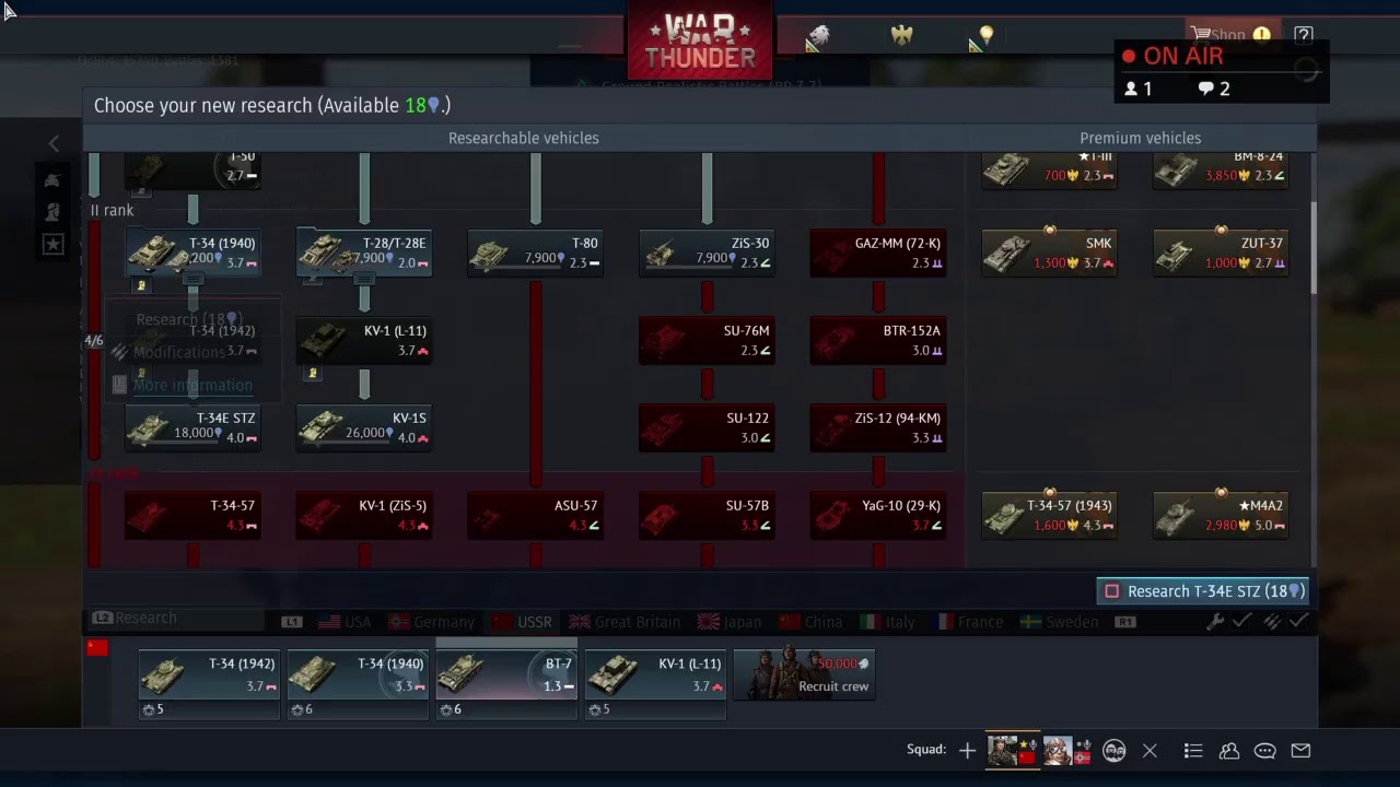 War Thunder grind sesh Red Army - YouTube