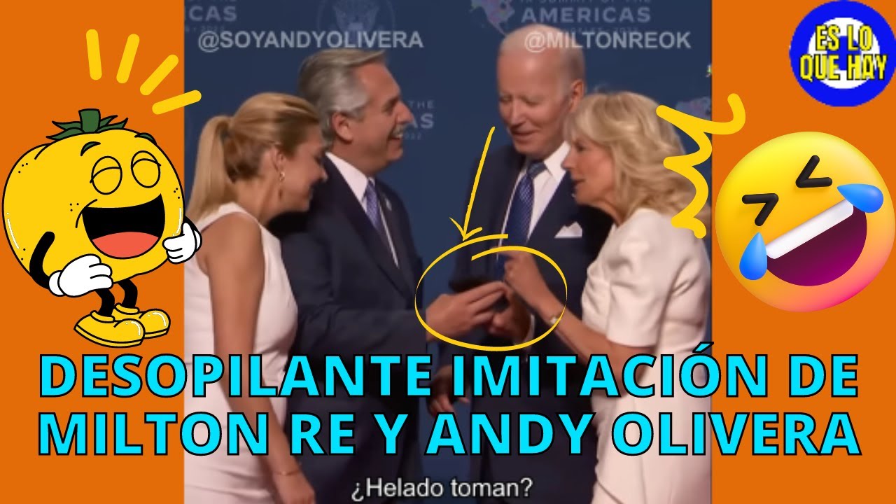 🤣 Genial IMITACION de Alberto Fernández y Fabiola con BIDEN Por MILTON ...