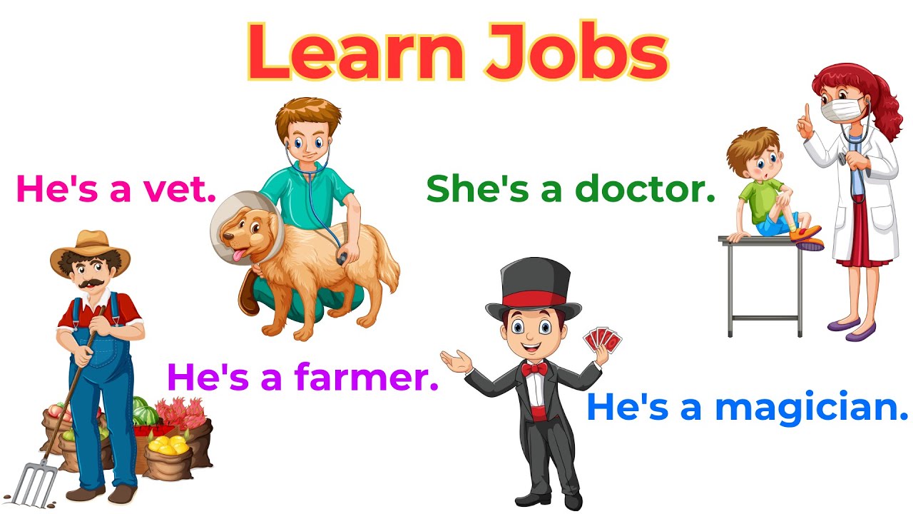 Jobs and Occupations for Kids | What Does He/She Do? | Kindergarten ...