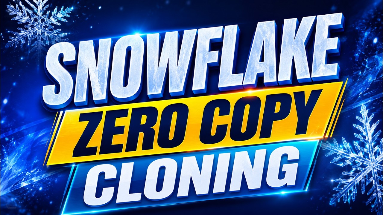 What is Zero Copy Cloning in Snowflake? - YouTube