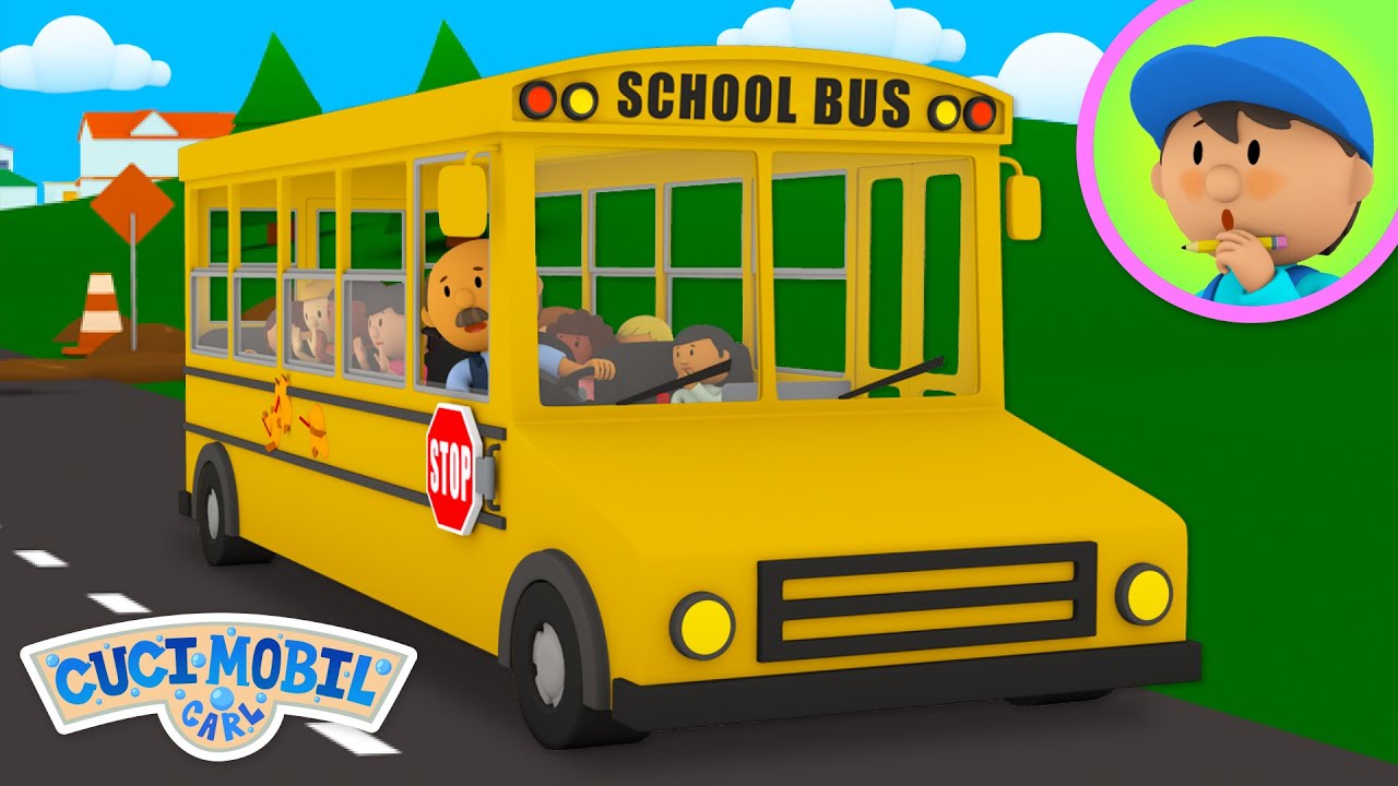 Bis Sekolah Sully | Cuci Mobil Carl | Kartun Untuk Anak-Anak - YouTube