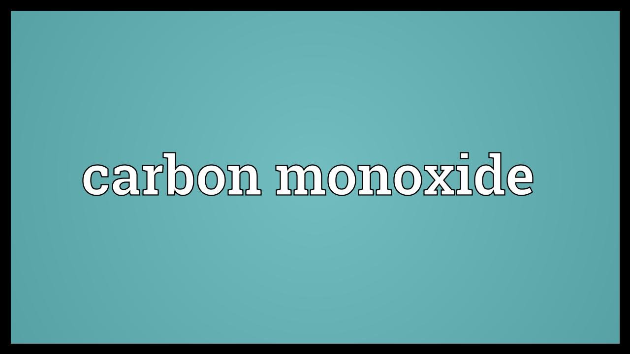 Carbon monoxide Meaning - YouTube