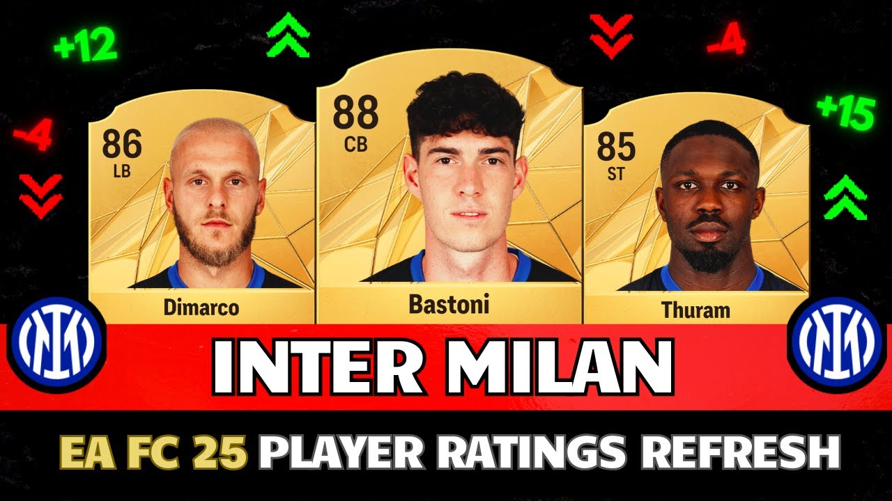 EA FC 25 | INTER MILAN WINTER RATINGS UPGRADES & DOWNGRADES! 😱🔥ft ...