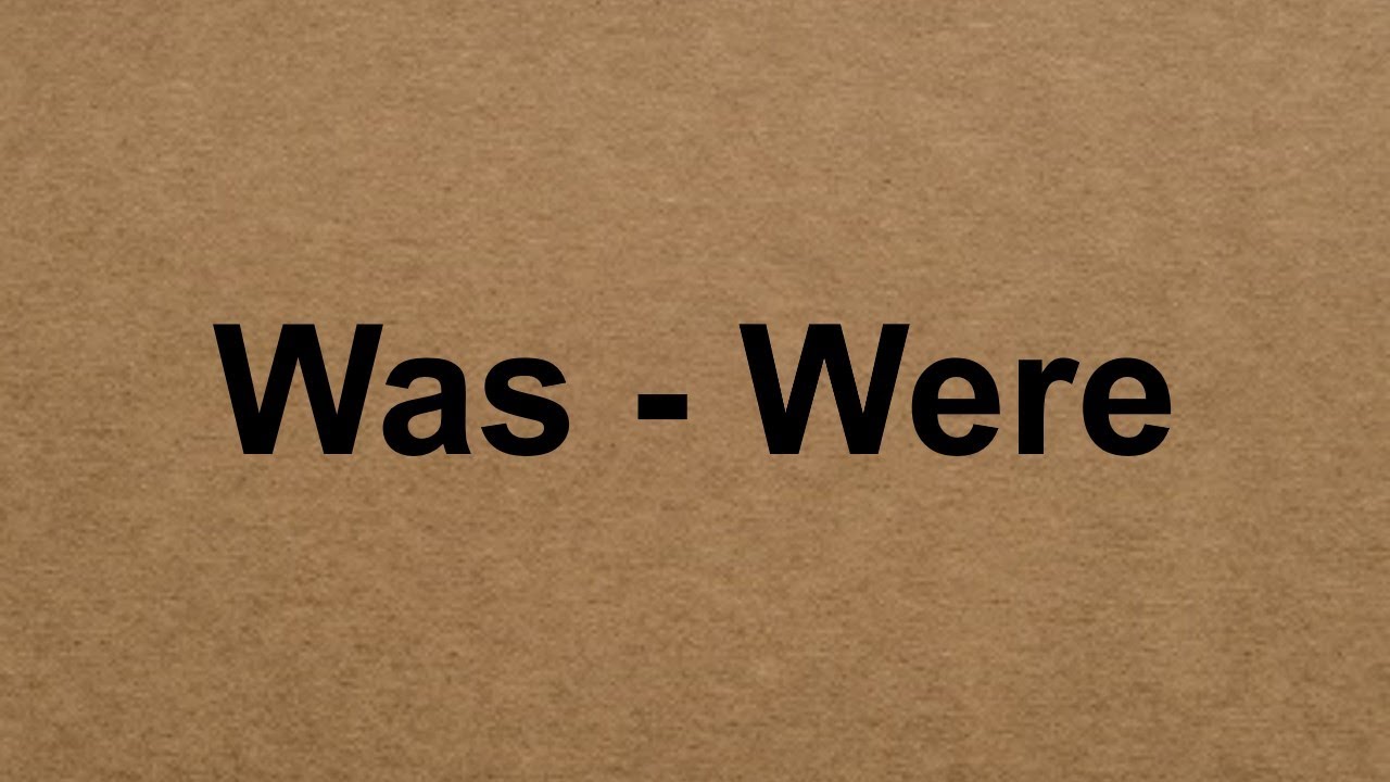 was - were example sentences Learn Real Life English - YouTube