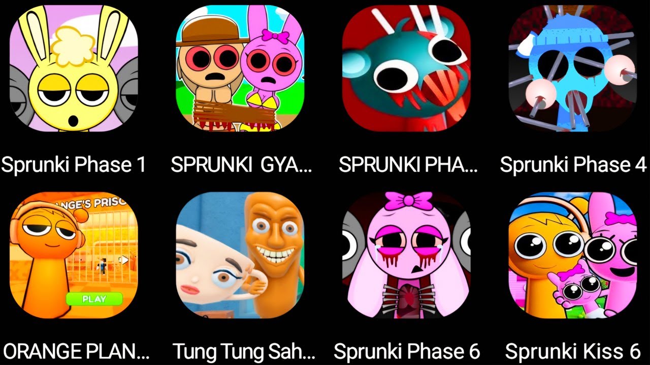 Sprunki All New Levels Updated With More Fruit Characters,Sprunki Gyat ...