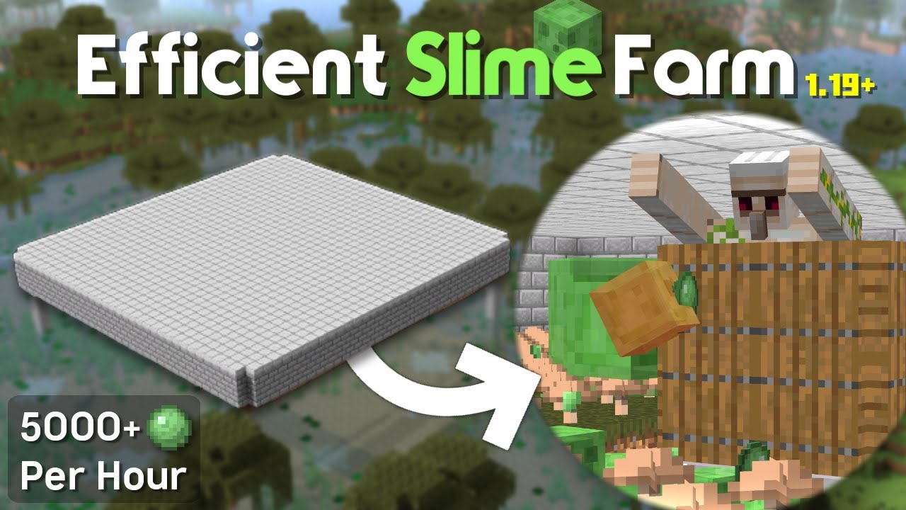 Minecraft Easy and Efficient Slime Farm 1.21 Tutorial - 5,000 ...