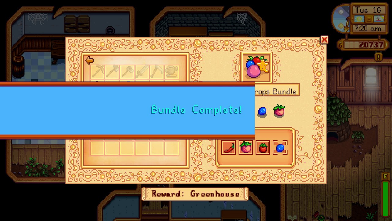 What is reward for Summer Crops Bundle - Stardew Valley - YouTube