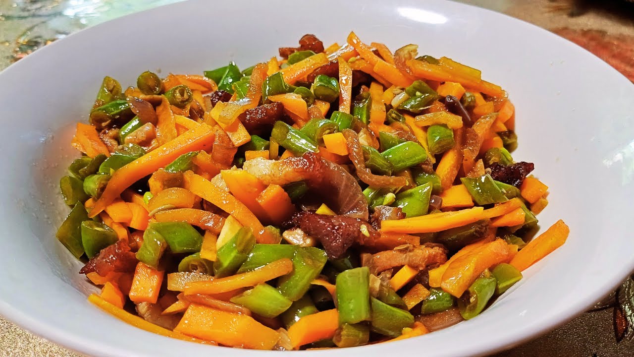 GINISANG BAGUIO BEANS AT CARROTS WITH PORK | FILIPINO FOOD RECIPE ...