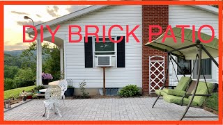 How to make Brick Paver Patio porch. Basket case design .