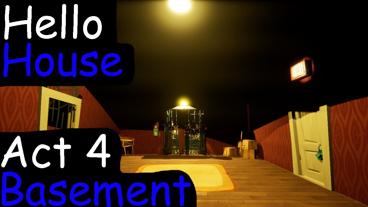 Hello House basement act 4 (Hello Neighbor) By NetheriteKing2010 - YouTube