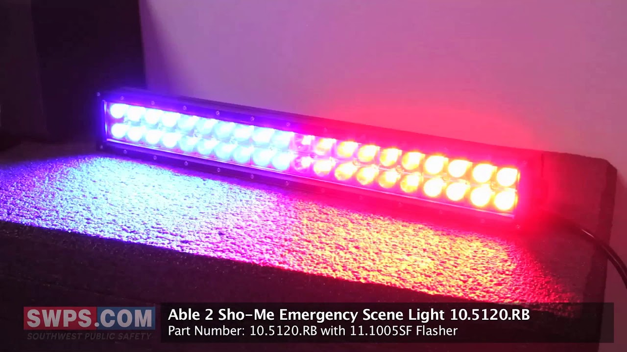 Able 2 Sho-Me LED Emergency Scene Light - Red/Blue - 10.5120 - SWPS ...