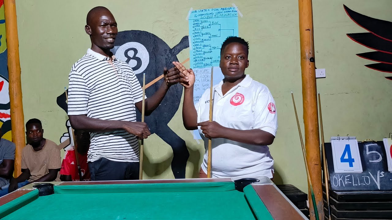 last 8, LOSERS BRACKET, OKELLO JIMMY OJAI VS VICKY NAMUYANJA, RACE TO 5 ...
