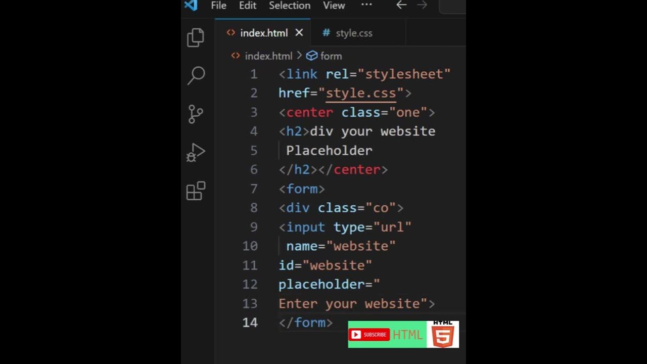 Html Div Form Input Your Website Placeholer Learn Html Htmlcode Coding Code Htmlbuilder