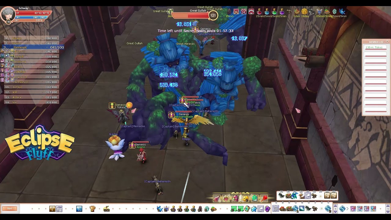 Eclipse Flyff - Genesis Guild - Secret Room - YouTube