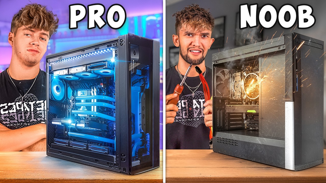 NOOB. V.S PRO: Gaming PC Build Off! - YouTube