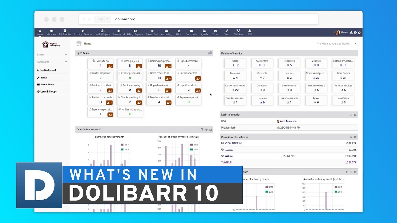 What's new in Dolibarr v10 (most awaited features) - YouTube