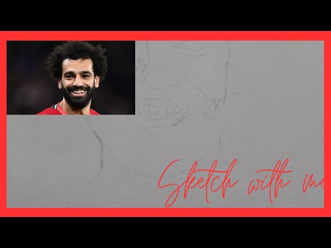 Pencil drawing of Mohamed Salah ....Easy pencil sketch... ️📖..../ - YouTube