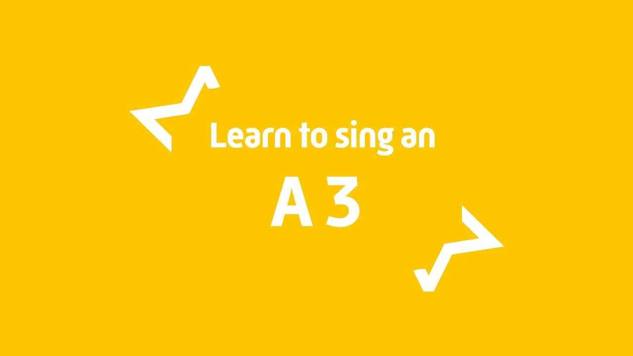 How to Sing A 3 in 3 Easy Steps - YouTube