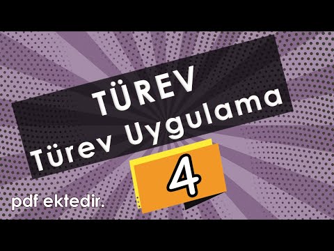 04 Türev Alma Kuralları - Uygulama