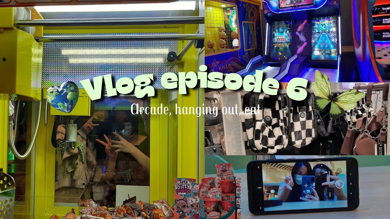🪆vlog ep 6 🎰 : arcade, hanging out, eat !! - YouTube
