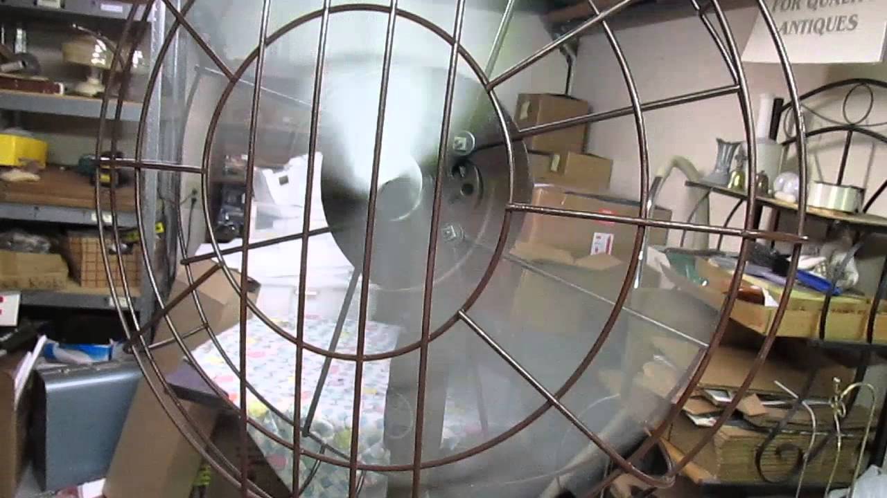 1938 victor vintage pedestal electric fan - YouTube