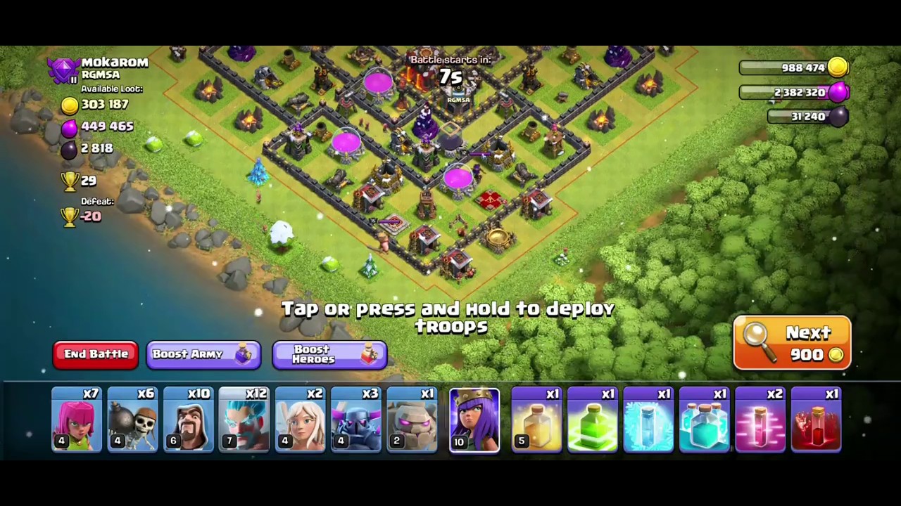 Attacking with Ice Wizards ||Clash of Clans 2019 - YouTube