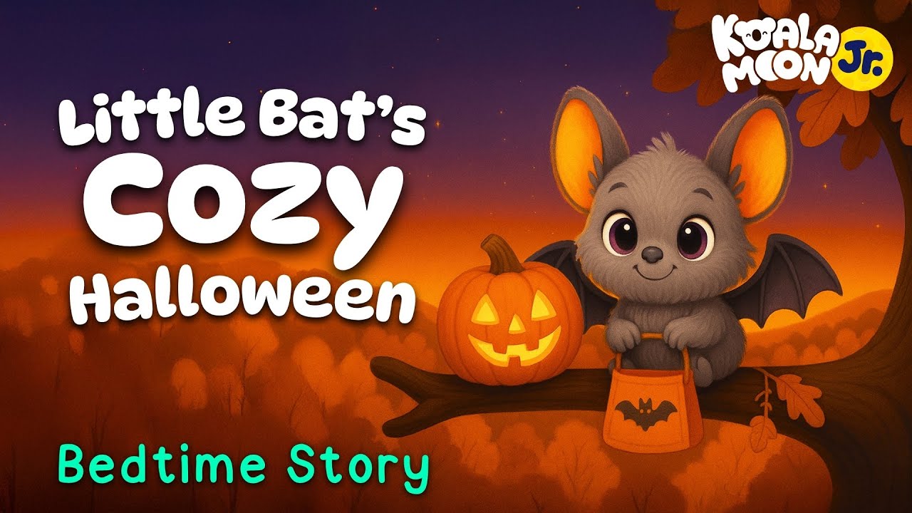 Little Bat's Cozy Halloween 🎃 Calming Bedtime Stories With Baby Sleep ...