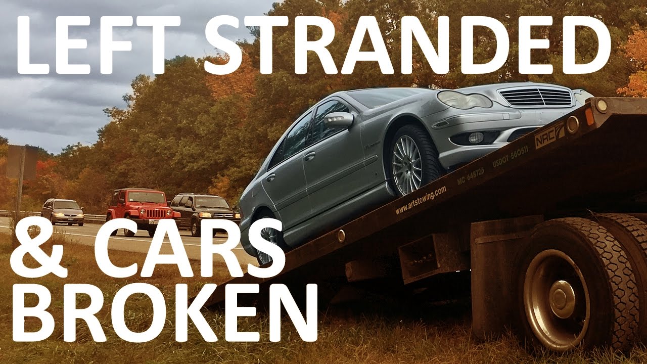LEFT STRANDED, CARS BROKEN - C32 AMG Track Car Build | pt2 - YouTube