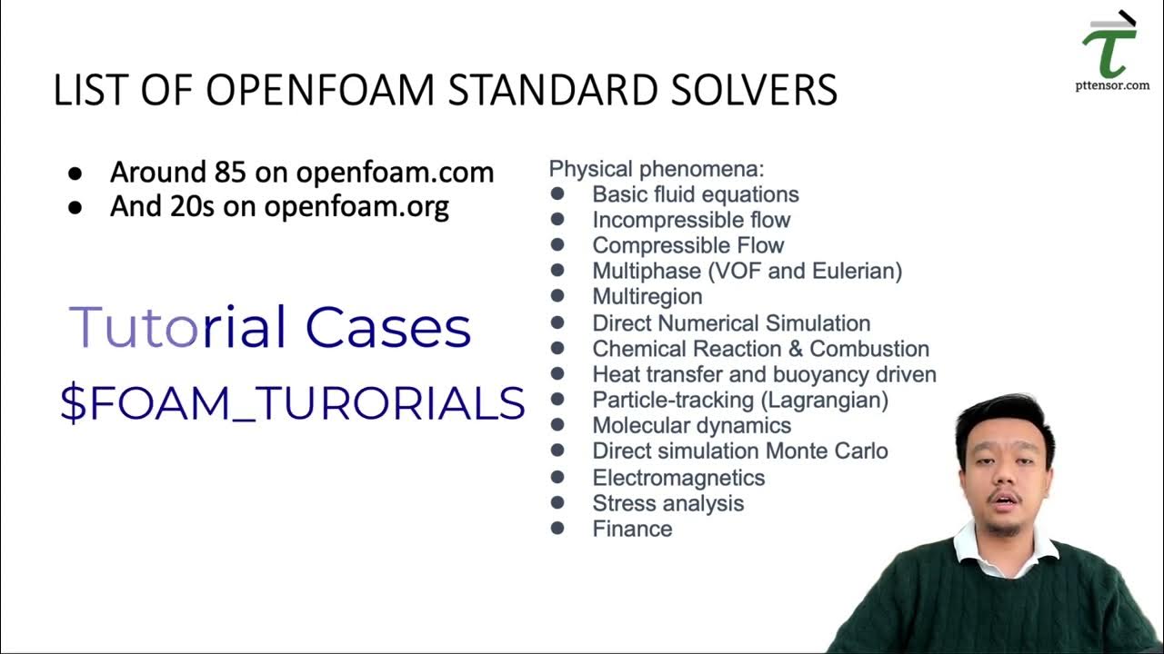 OpenFOAM standard solvers (part 1.2 - OpenFOAM Beginner series) - YouTube