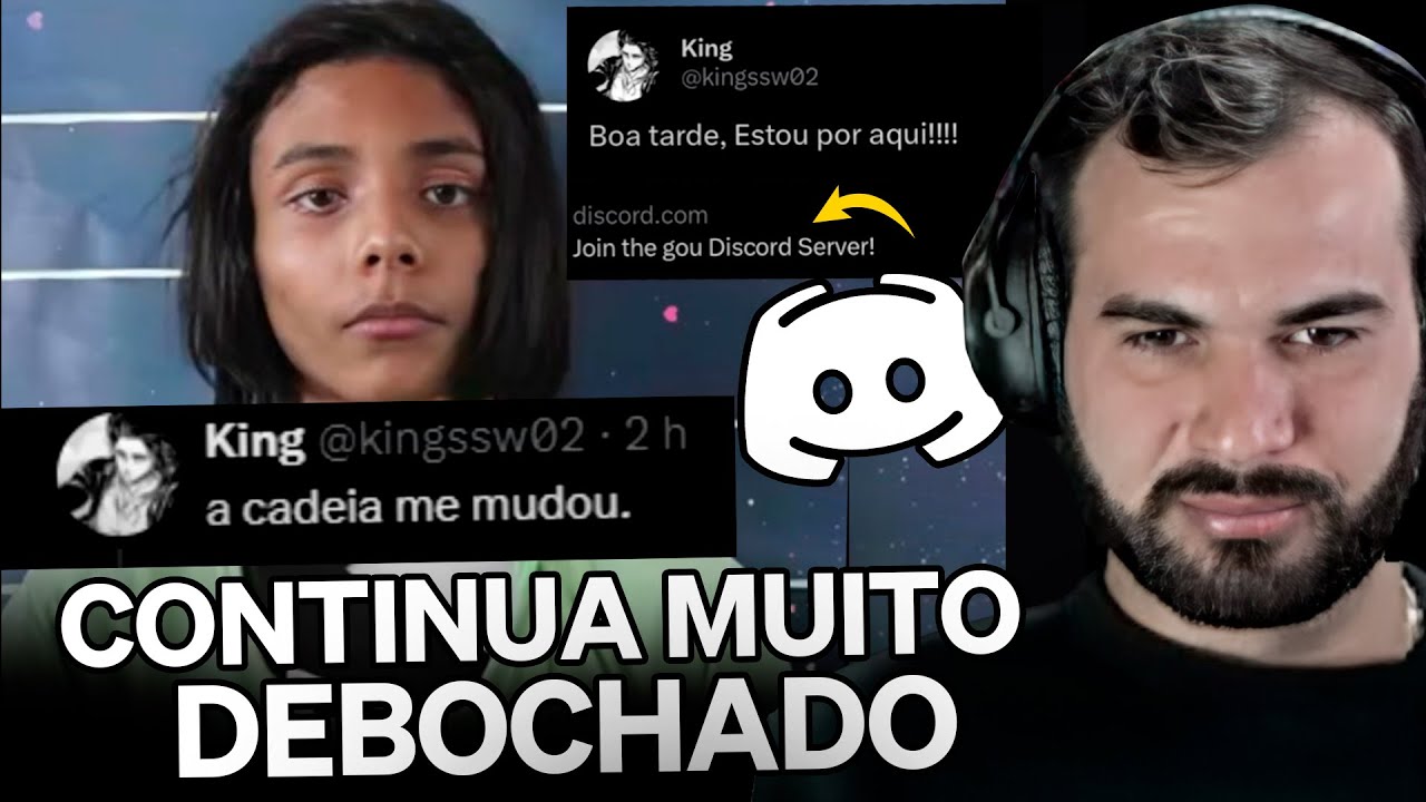 KING DO DISCORD FOI SOLTO E JÁ TÁ DIVULGANDO OUTRO SERVIDOR DO DISCORD ...