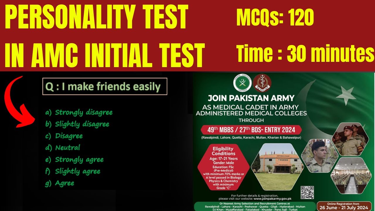 Personality Test AMC Initial Test Medical Cadet Course YouTube personality-test-amc-initial-test-medical-cadet-course-youtube