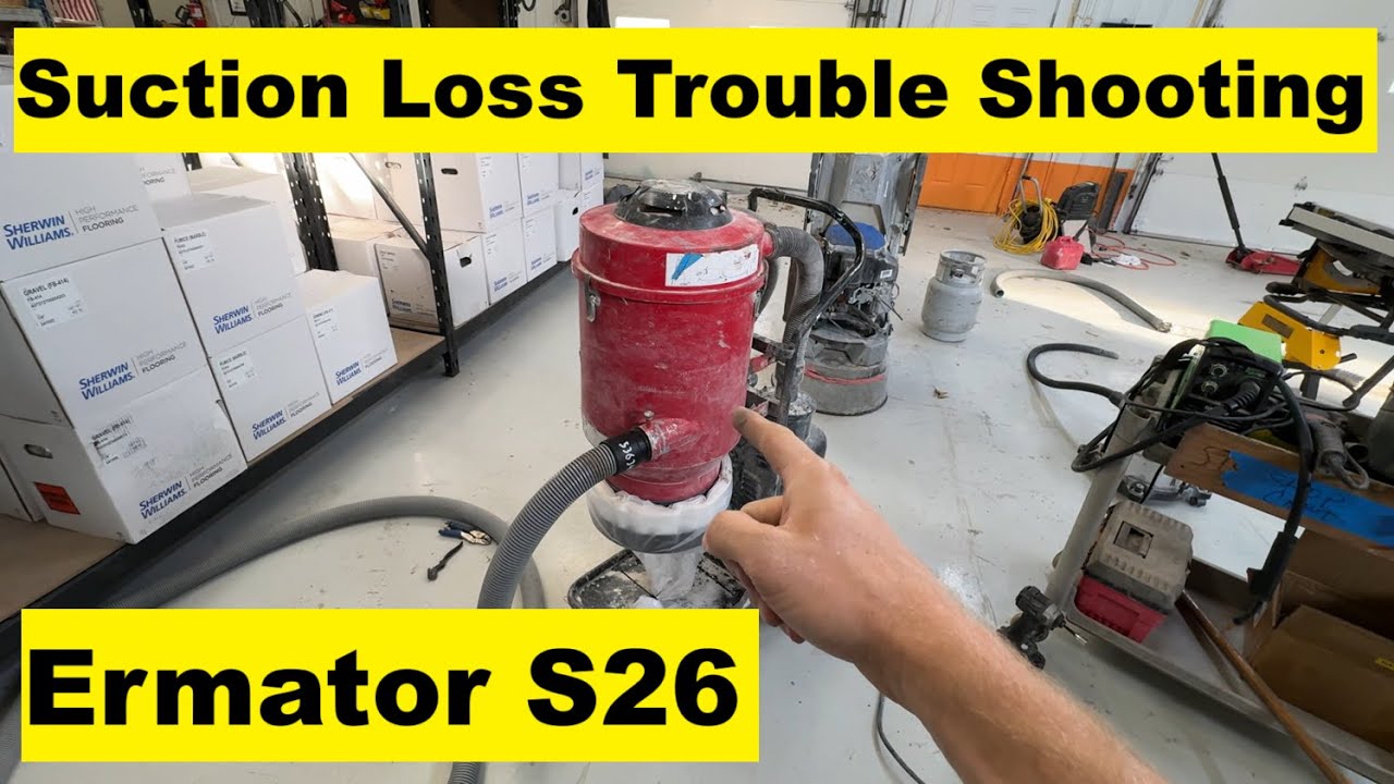 Ermator Husqvarna S26 Vacuum Fix Low Suction Problems - YouTube
