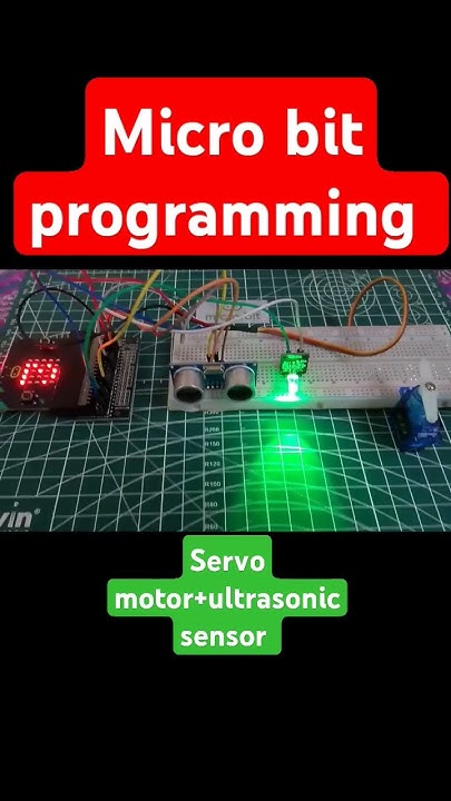 Ultrasonic Sensor Servo Motor Micro Bit Programming Microbit Science Youtubeshorts