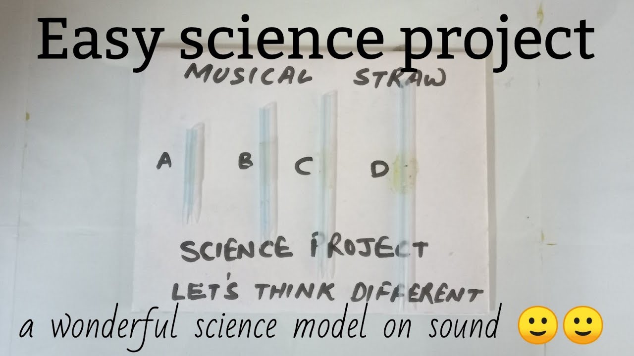 musical straw science working model on sound - YouTube