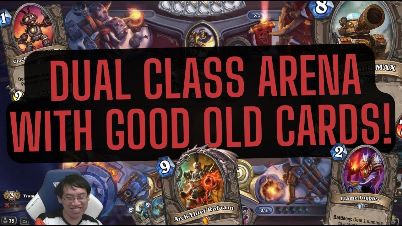 TRUMP IS PLAYING DUAL CLASS ARENA WITH OLD-SCHOOL CARDS! WARRIOR ...