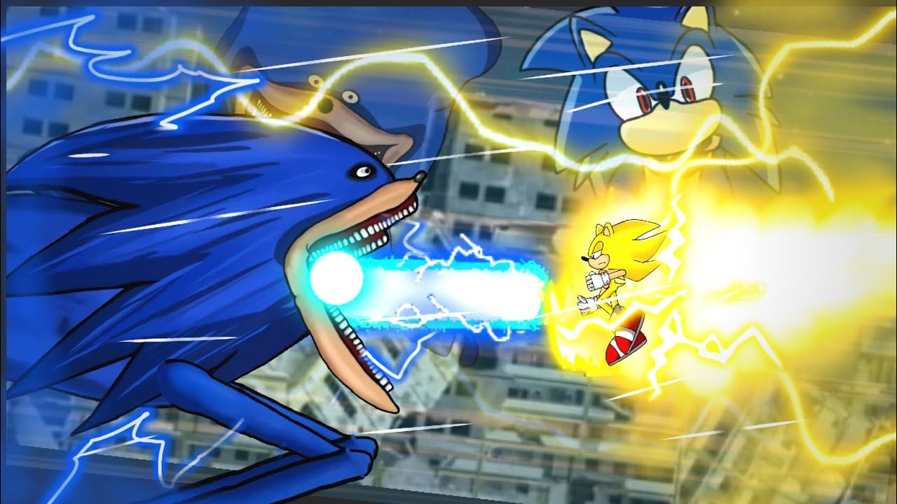 Shine sonic vs Super sonic. | Cartoon animation . Dc2 | - YouTube