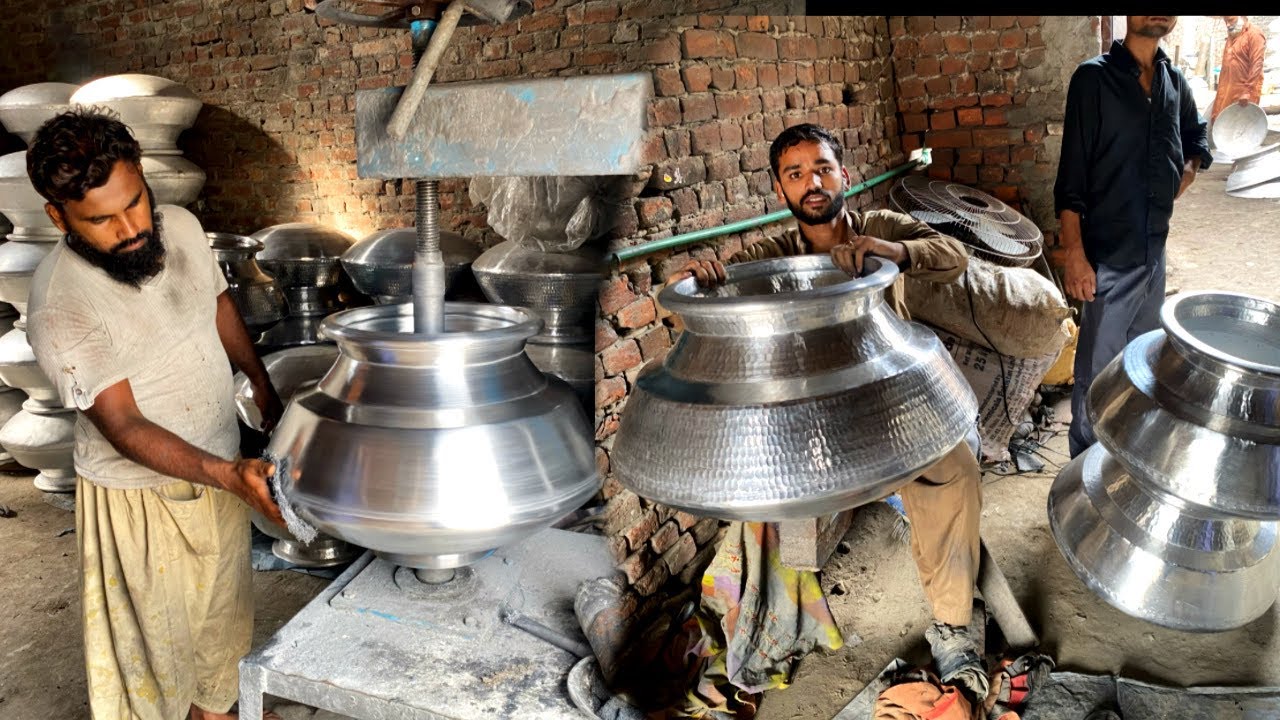 A Very Large Pot That Is Used For Boiling- Metal Items Making Skills ...