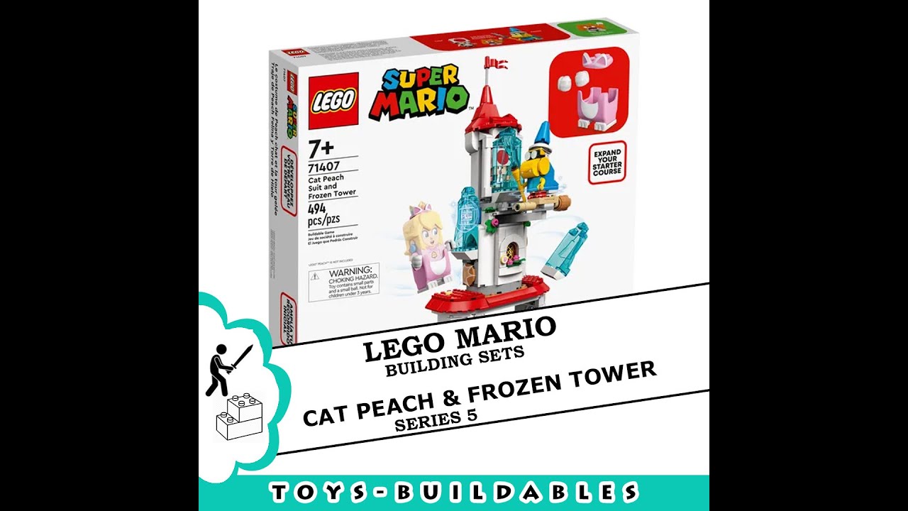 Lego Mario: Cat Peach & Frozen Tower - YouTube