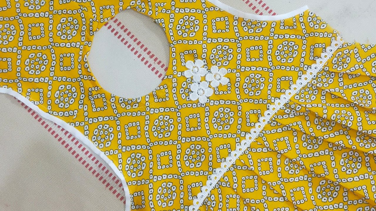 how to design a frock from Lace لیس سے چھ ماہ کی بچی کی فراک کی ...