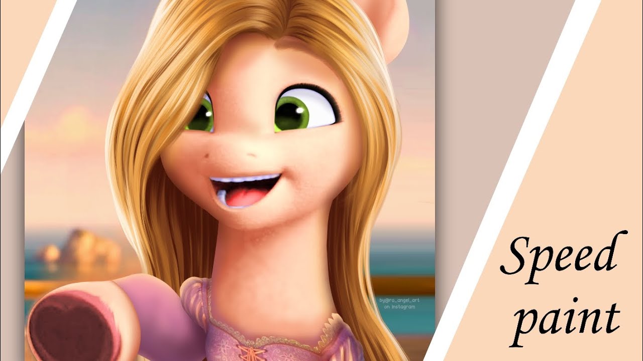 Rapunzel in the style of the New Generation MLP || G5 || Speed paint ...
