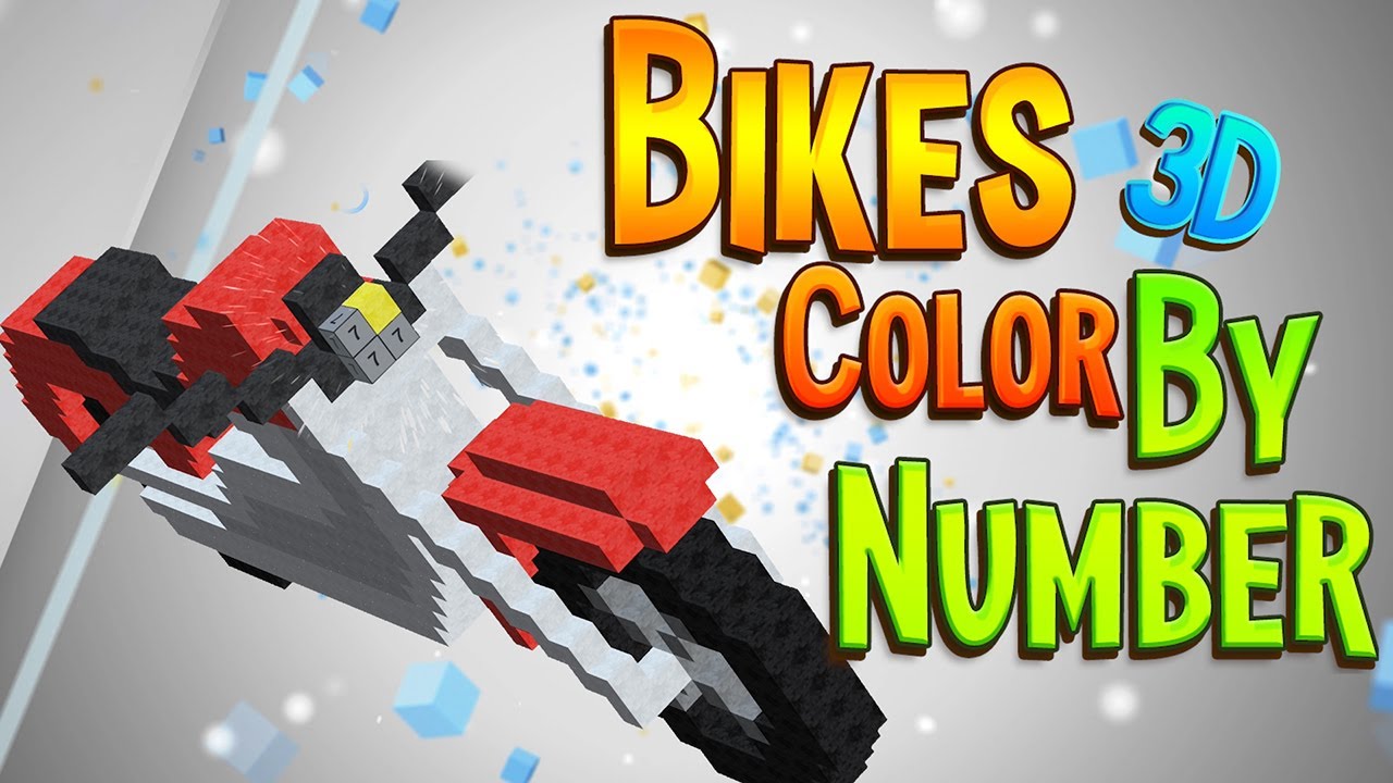 Bikes 3D Color by Number | Voxel Fun Game | Enjoy for hours | (2020 ...
