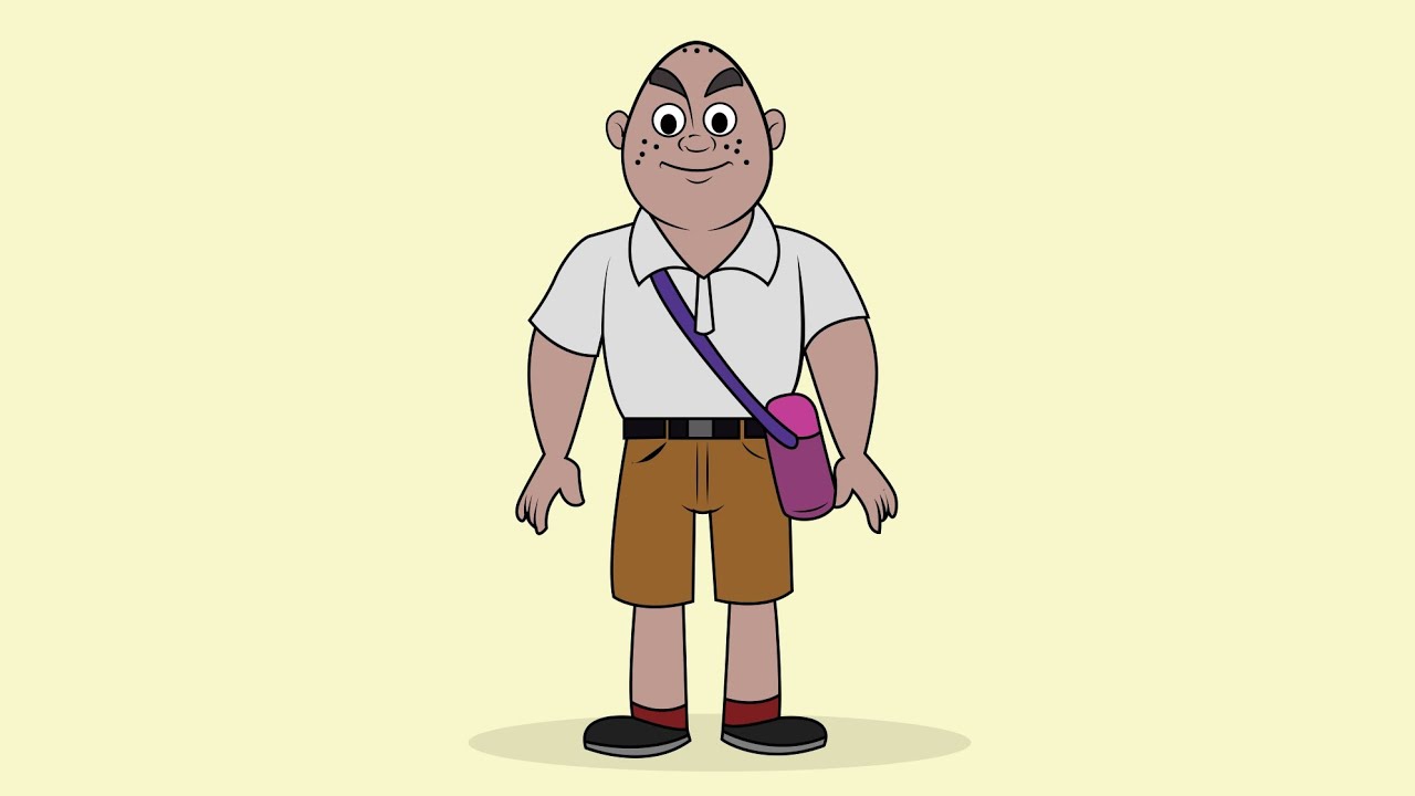 Minus 1 Drawing Illustration From Selfie With Bajrangi Cartoon | How To ...