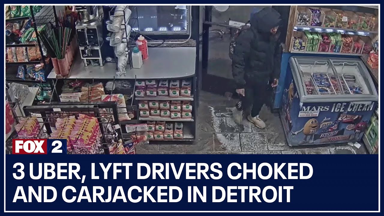 3 Uber, Lyft drivers choked and carjacked in Detroit - YouTube