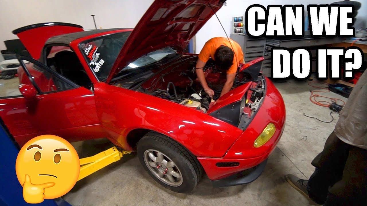TRYING TO BUILD A FULL CAR IN ONE NIGHT! - YouTube