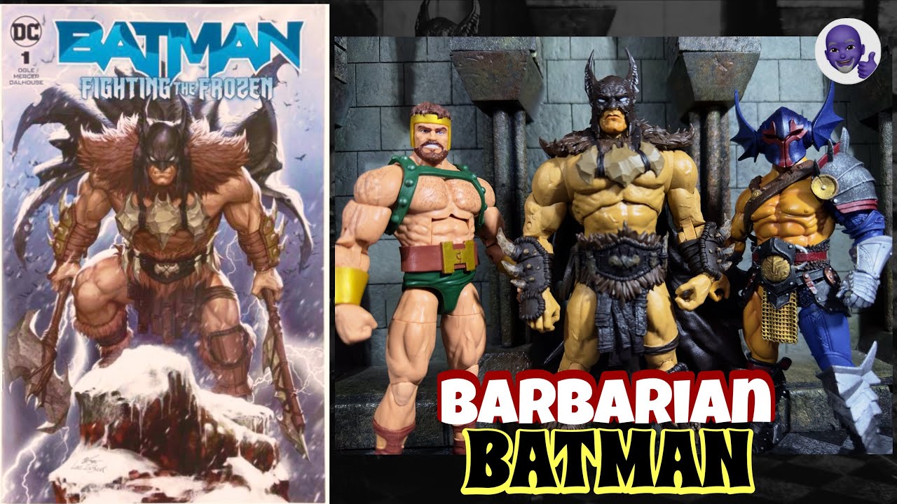 DC Direct BARBARIAN BATMAN (Fight the Frozen) McFarlane Page Punchers ...