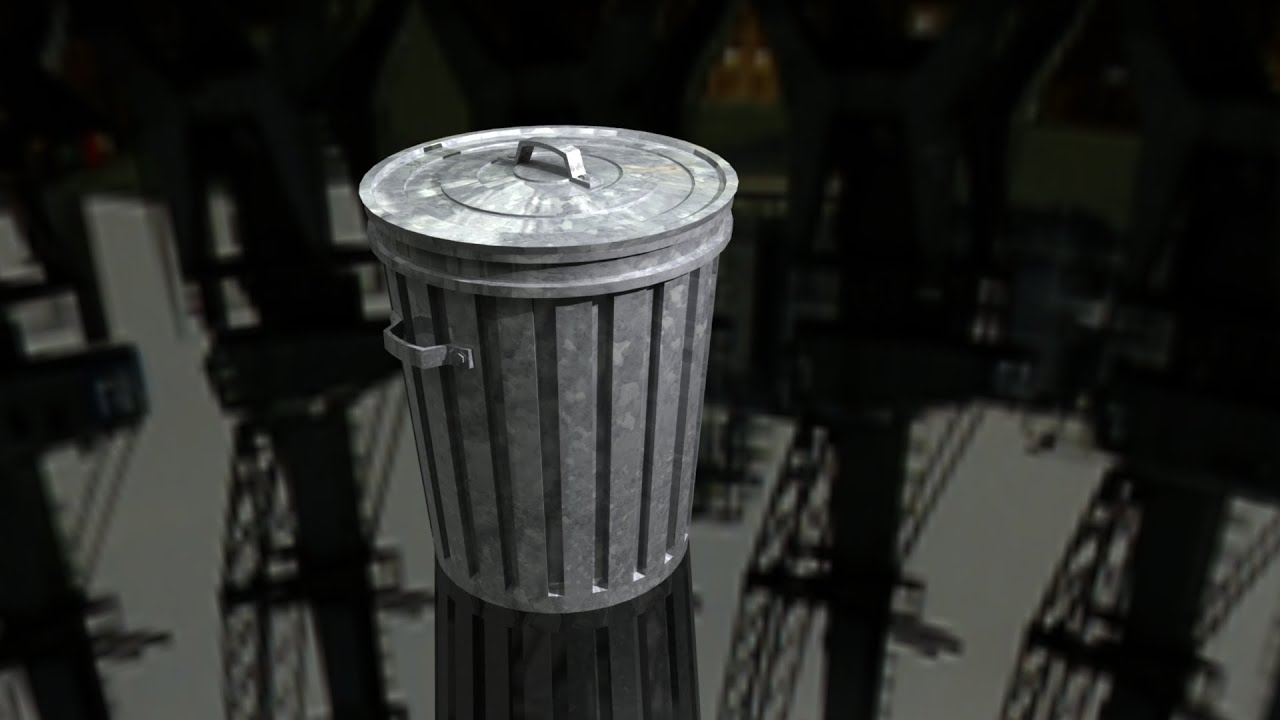 Maya tutorial : How to model a Trash Can - YouTube